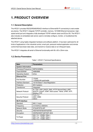 Hf2211 user manual v1.2(20190215) | PDF
