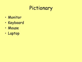 ESL Computers and Computer vocabulary | PPT | Internet for Beginners ...