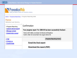 HFA Reporting Framework And Monitor | PPT