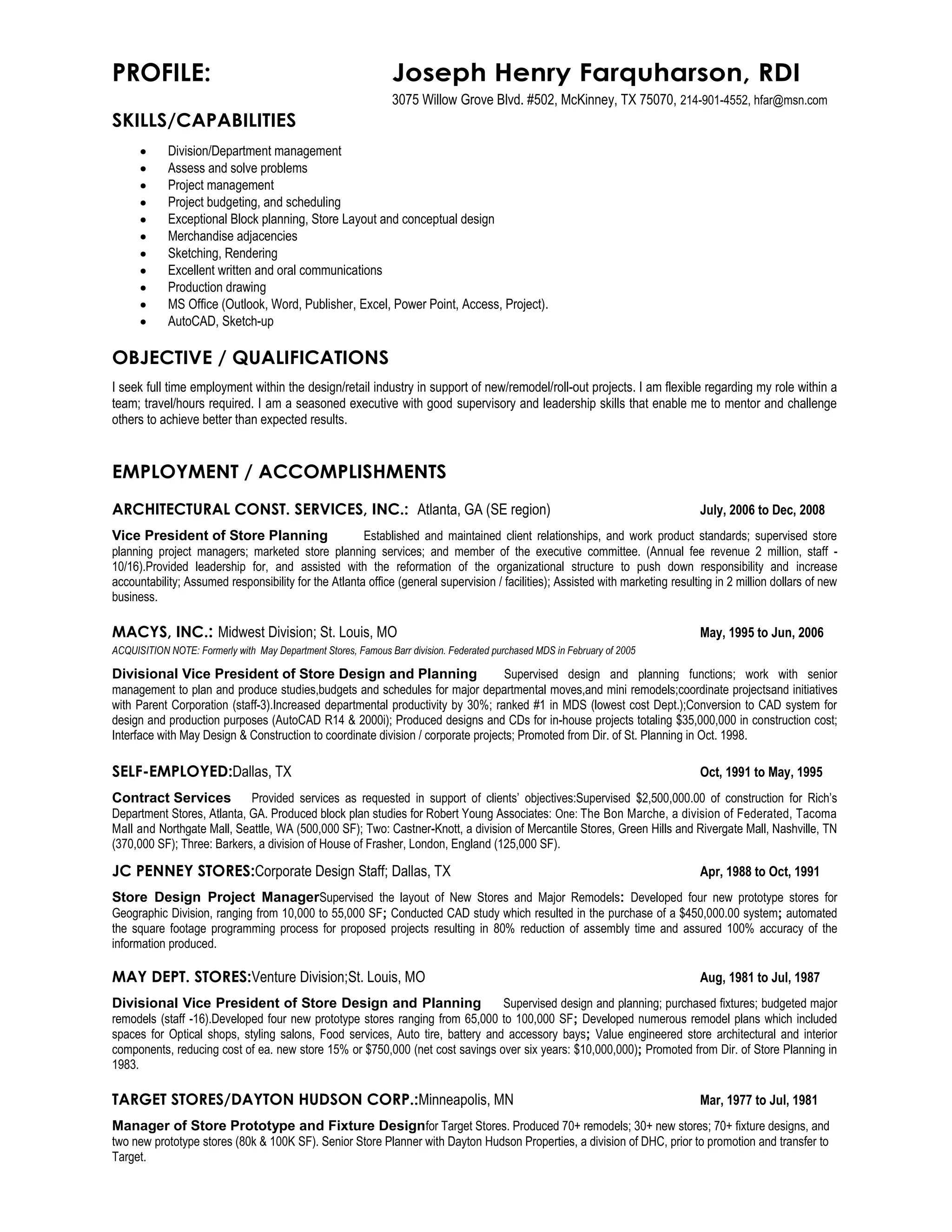 H.Farquharson Resume | DOCX