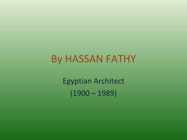 Hasan fathy...construction | PPT