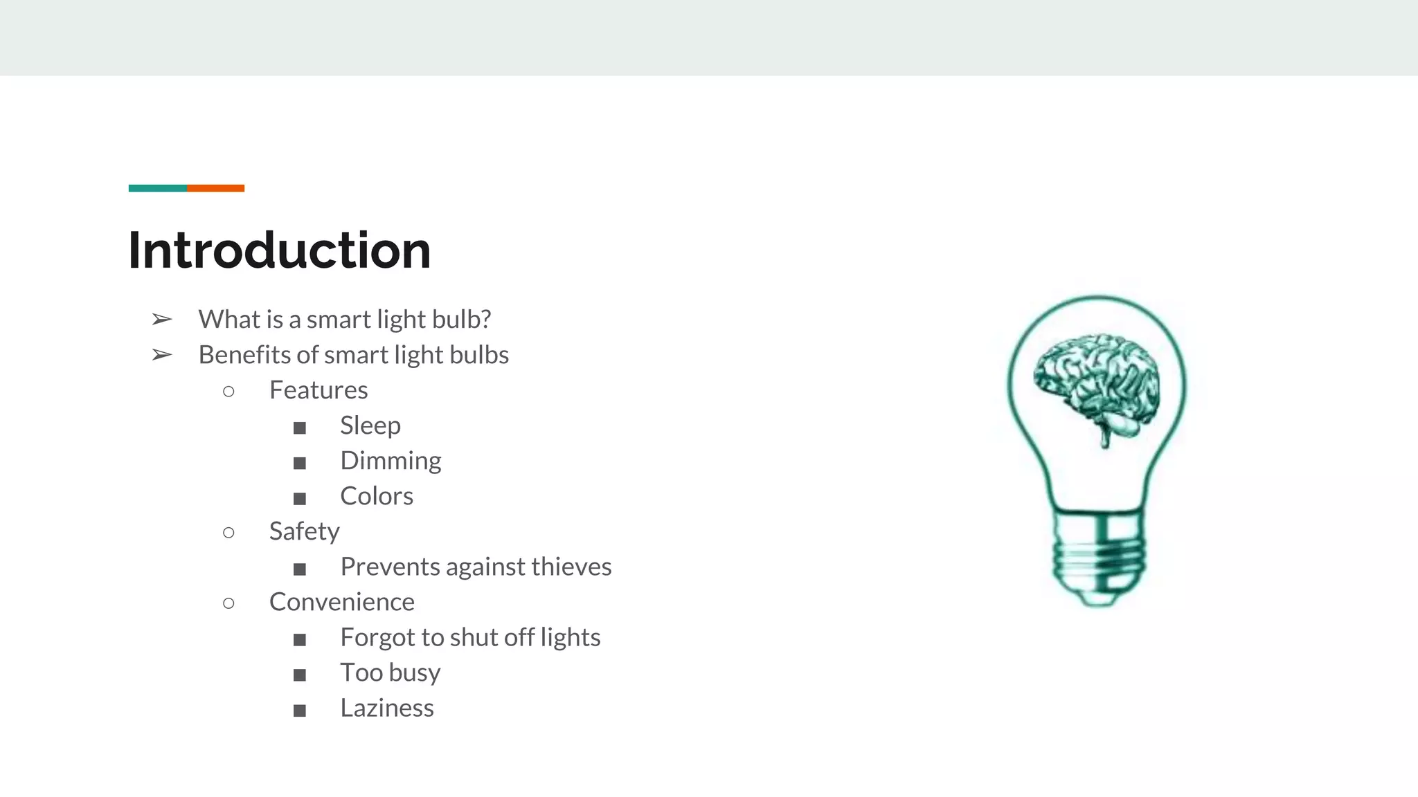 Smart light bulbs | PPTX