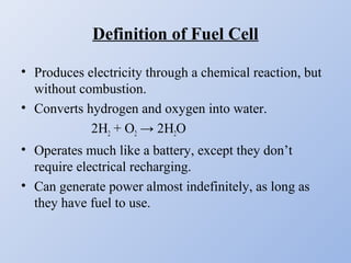 Hydrogen fuel cell | PPT