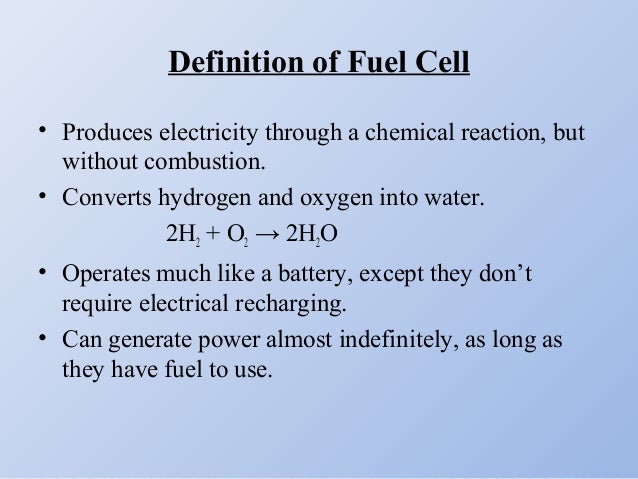 Hydrogen fuel cell