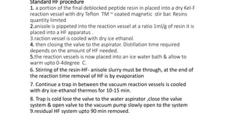 Hf cleavage and deprotection from resins | PPTX