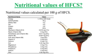 HIGH FRUCTOSE CORN SYRUP | PPTX