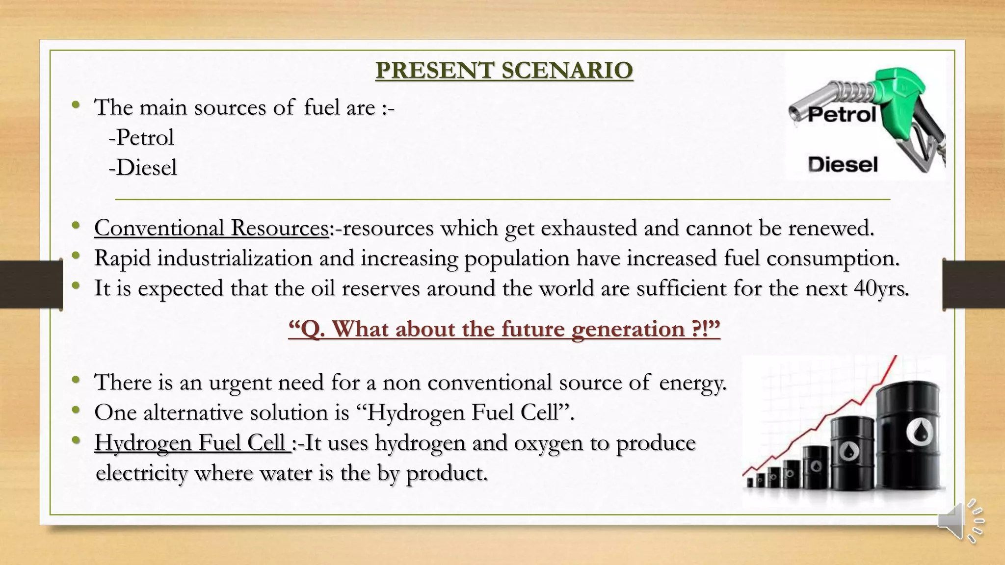HYDROGEN FUEL CELL VEHICLES | PPTX