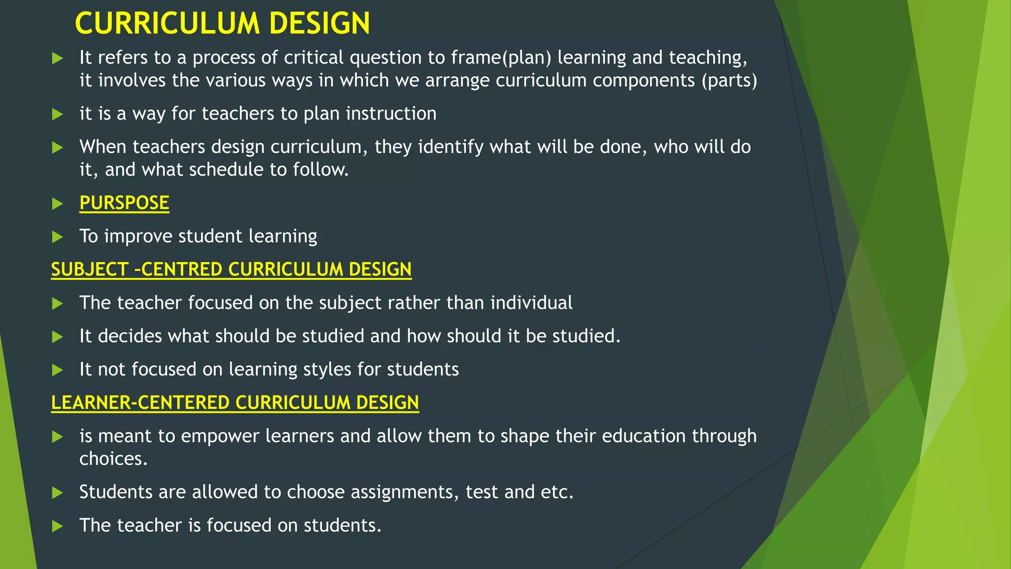 Introduction to Curriculum studies | PPTX