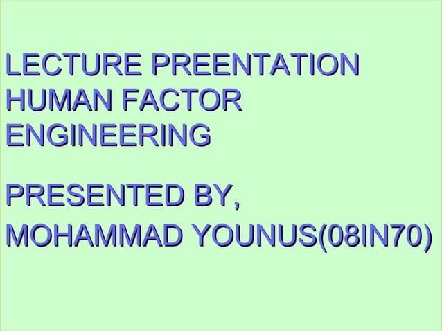 human machine system | PPT