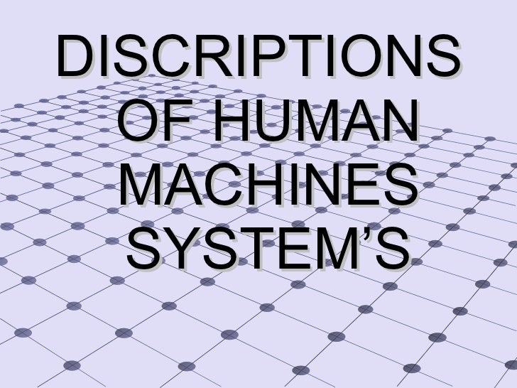 human machine system