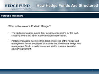 How Hedge Funds Are Structured | PDF