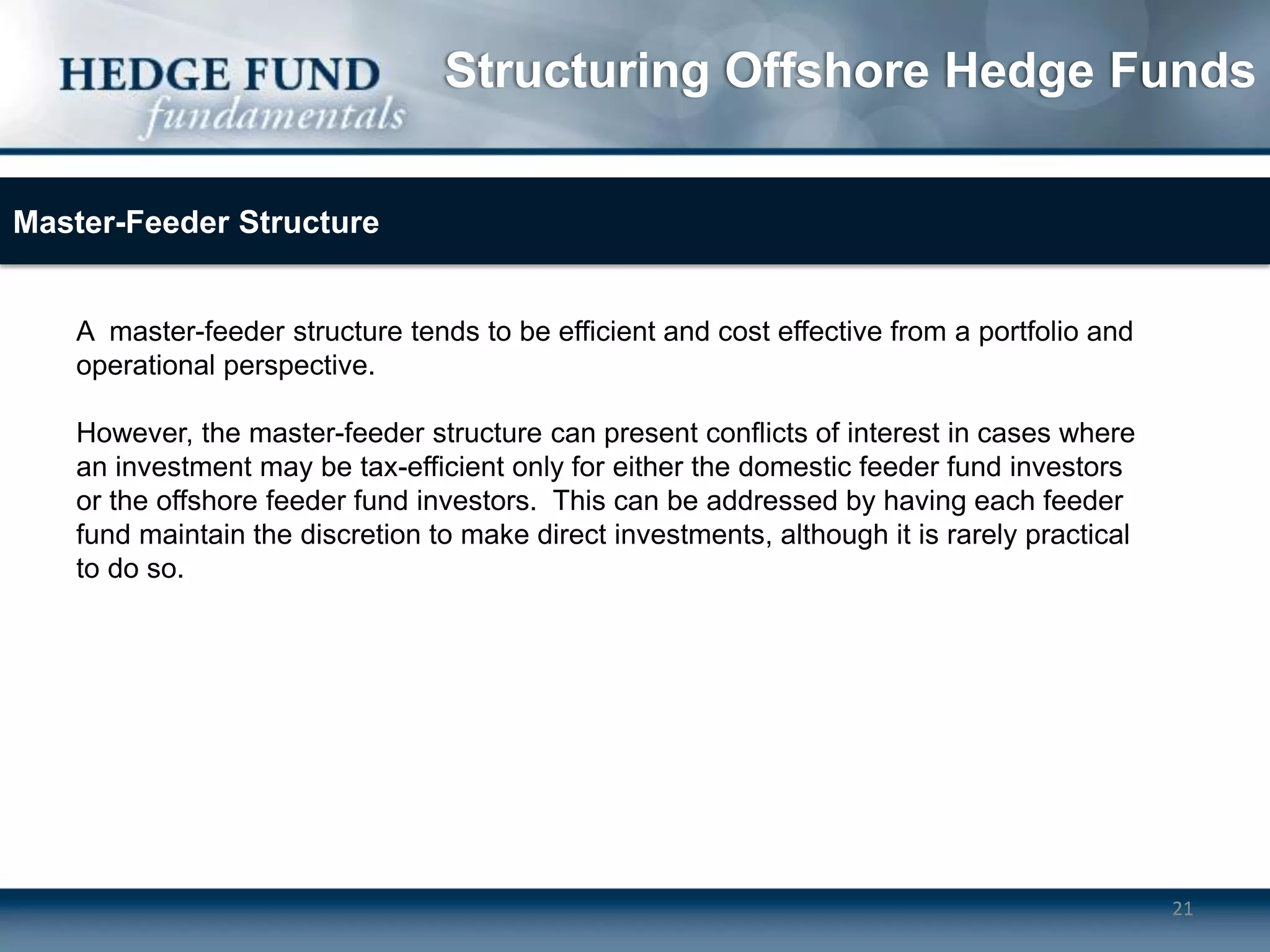 Structuring Offshore Hedge Funds | PDF