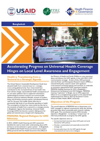 Accelerating Progress on Universal Health Coverage Hinges on Local Level Awareness and ...