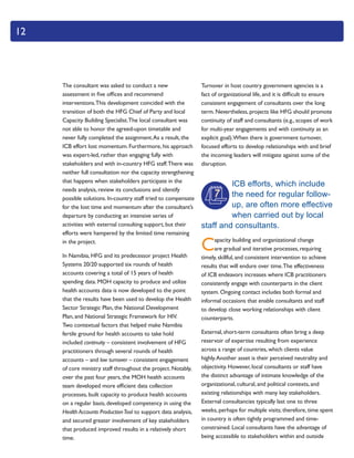 Lessons Learned in Institutional Capacity Building | PDF