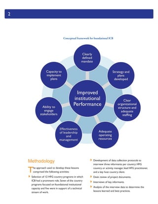 Lessons Learned in Institutional Capacity Building | PDF