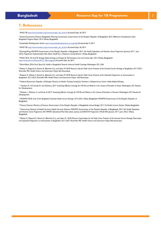 Resource Gap for Tuberculosis Programme in Bangladesh, 2017-2022 | PDF ...