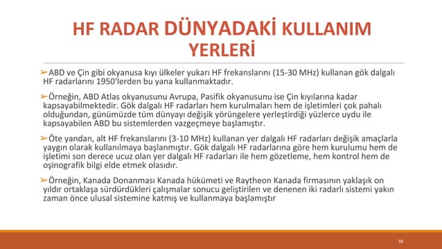 Hf Horizon Radar, High Frequency Radar. Yüksek Frekans Radar | PPT