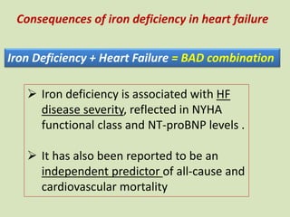 Iron Deficiency : An Overlooked Aspect of Heart Failure Management | PPTX