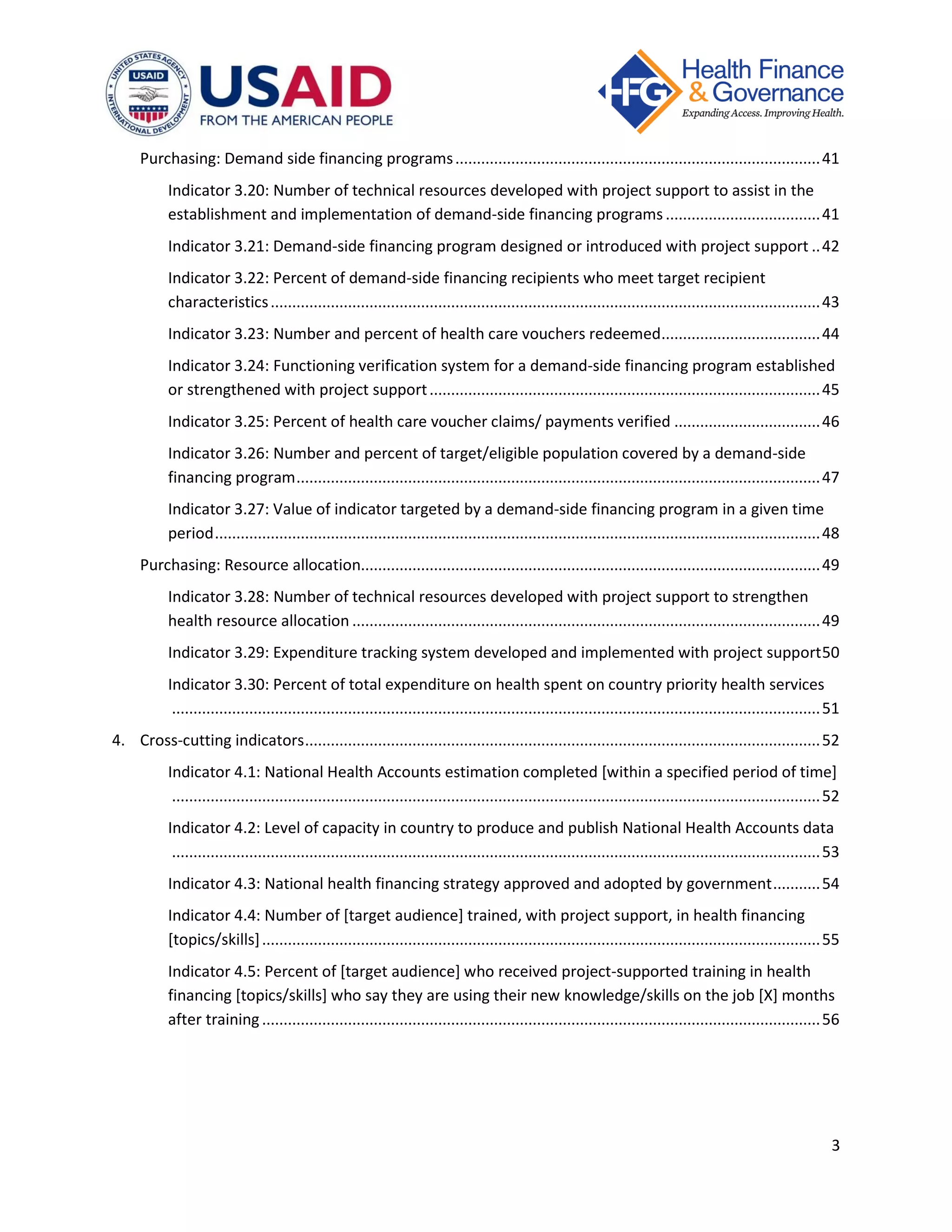 Health Financing Indicators Reference Sheet 2014 | PDF