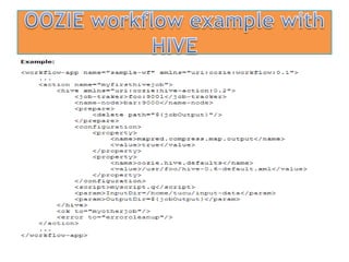 Oozie workflow using HUE 2.2 | PPTX | Computing | Technology & Computing