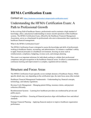 HFMA Certification Exam – Study Guide.docx