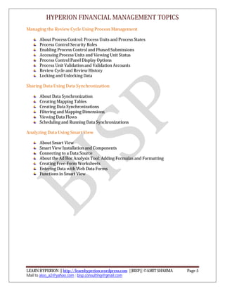 Hfm course content | PDF