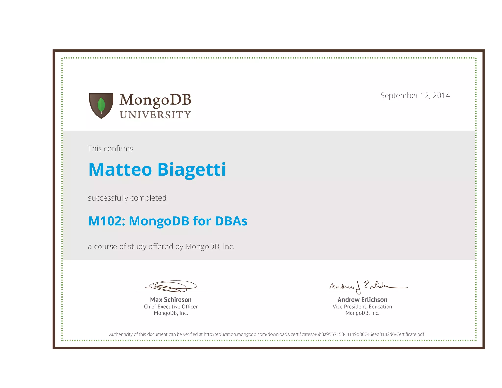 M102: MongoDB for DBAs | PPT