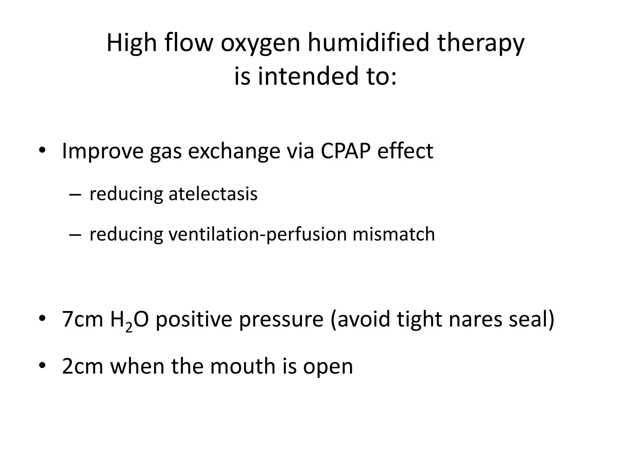 High flow nasal cannula | PPTX