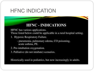 HFNC AND ITS SIGNIFICANCE.pptx | Lung and Respiratory Health | Diseases ...