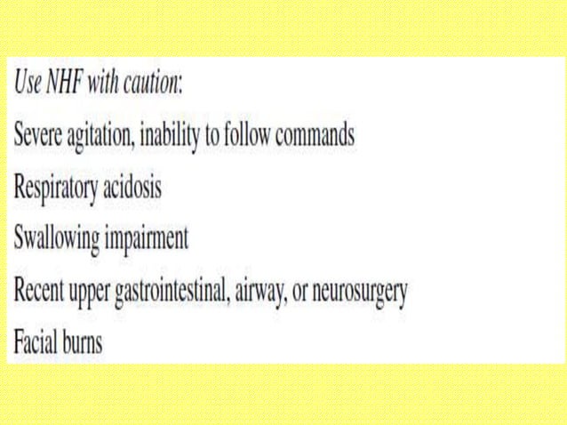 HFNC | PPTX | Lung and Respiratory Health | Diseases and Conditions