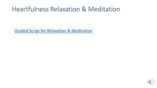 Introduction to Heartfulness - Day 1 | PPTX