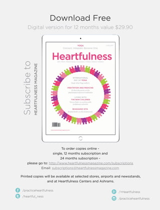 Heartfulness Magazine JUNE 2017 Issues | PDF