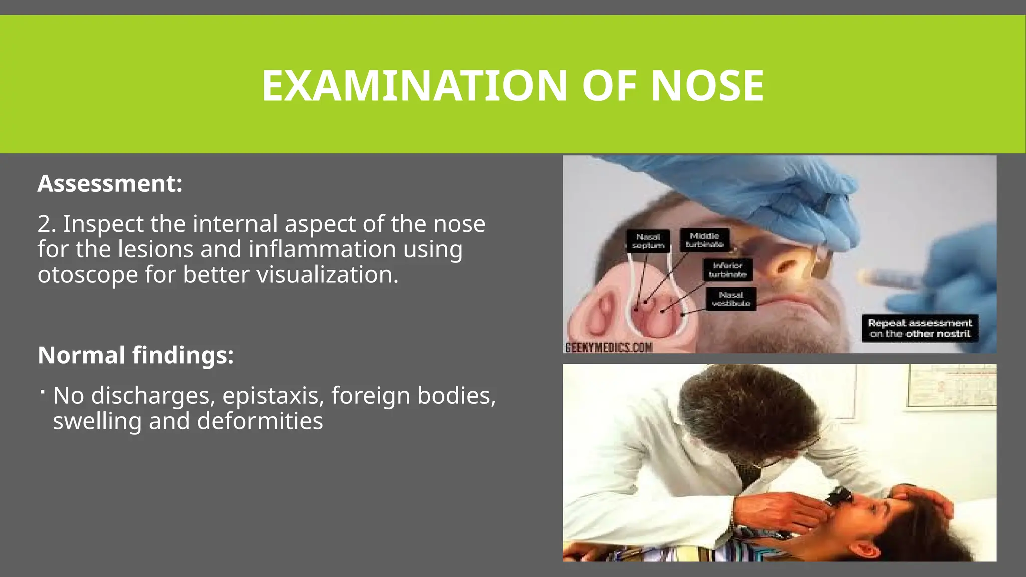 health assessment of head,face,neck and throat | PPTX