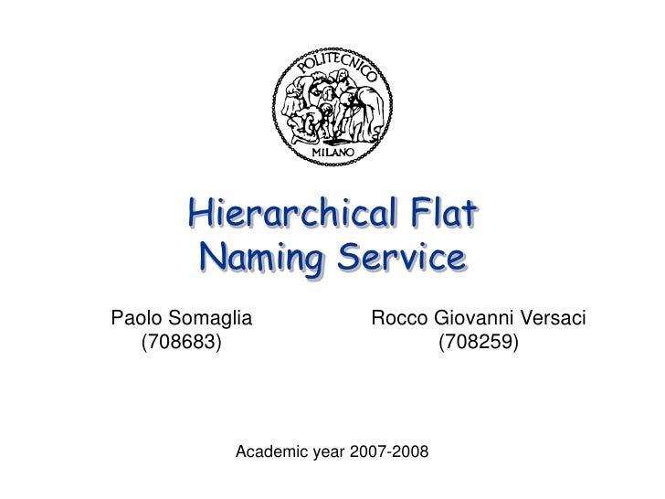 Hierarchical Flat Naming Service - CORBA-Based Academic Project