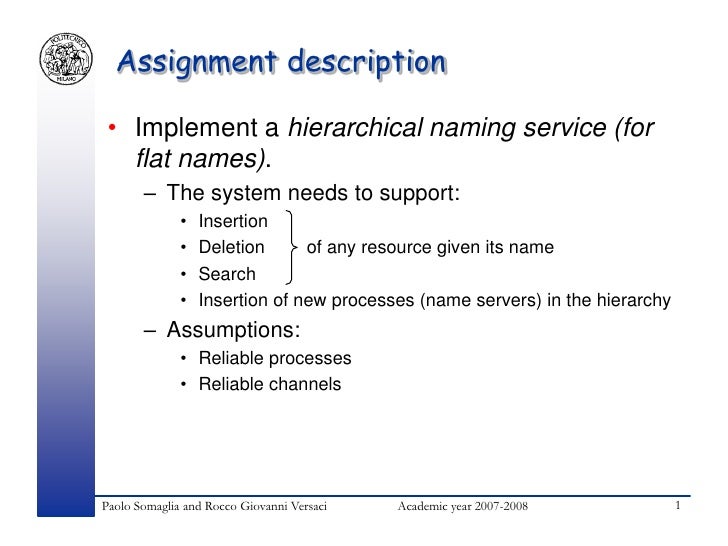 Hierarchical Flat Naming Service - CORBA-Based Academic Project