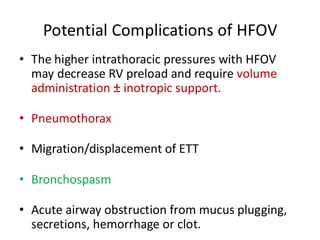 HFOV. High frequency oscillatory ventilation pediatric | PDF