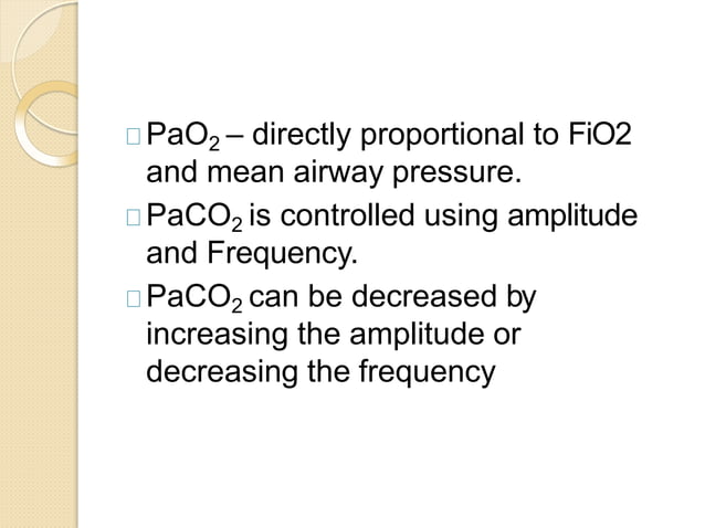HFOV in Neonates.pptx | Ear, Nose and Throat Conditions | Diseases and ...
