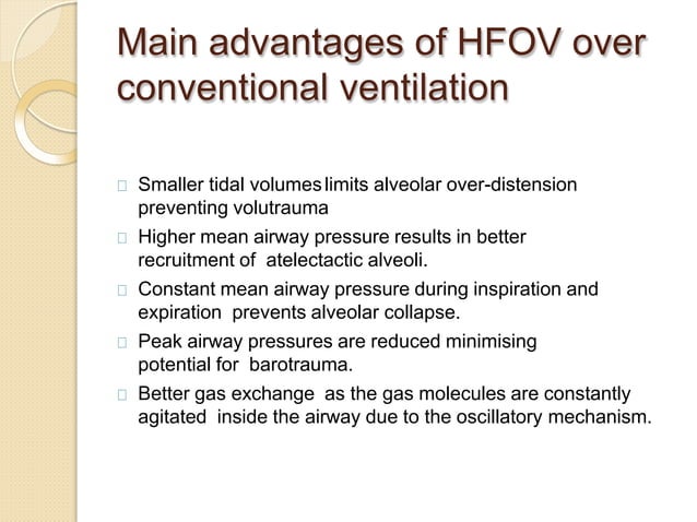 HFOV in Neonates.pptx | Ear, Nose and Throat Conditions | Diseases and ...