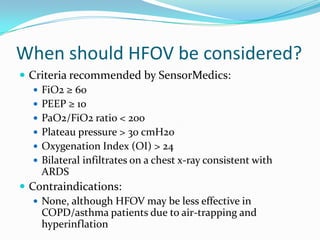 High-Frequency Oscillatory Ventilation in Adult Patients | PPTX