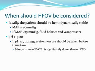 High-Frequency Oscillatory Ventilation in Adult Patients | PPTX