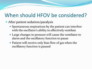 High-Frequency Oscillatory Ventilation in Adult Patients | PPTX