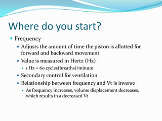 High-Frequency Oscillatory Ventilation in Adult Patients | PPTX