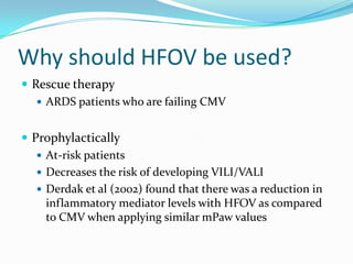 High-Frequency Oscillatory Ventilation in Adult Patients | PPTX