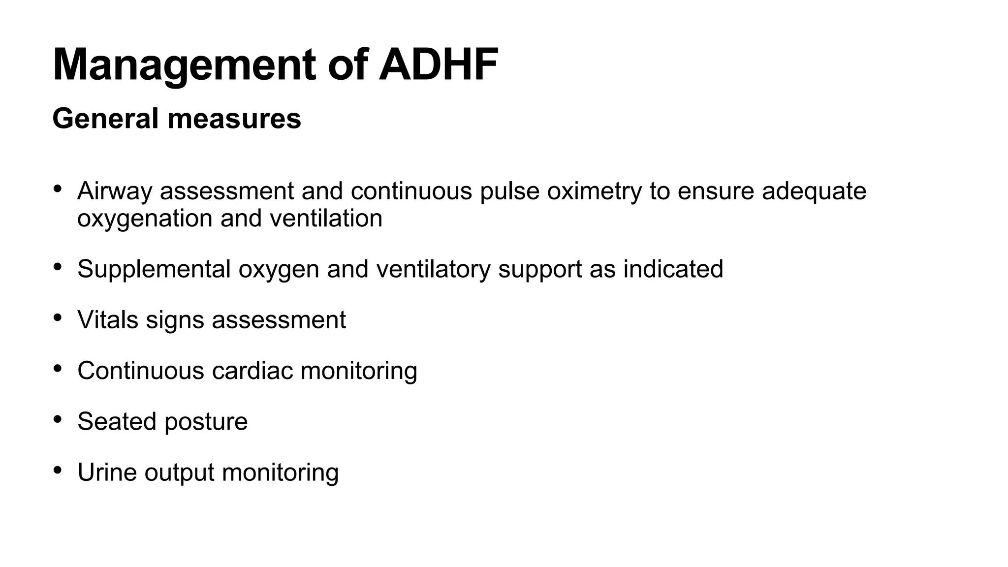 Acute Decompensated Heart failure (ADHF), Heart failure with preserved ...