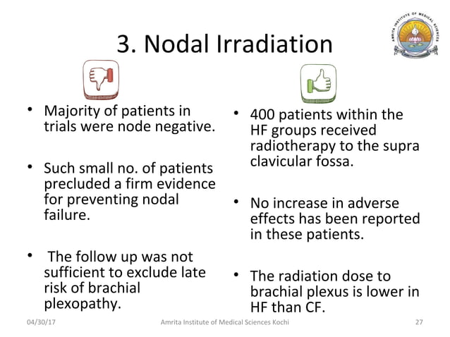 Hypofractionated Radiation Therapy in Breast Cancer | PPT | Cancer ...