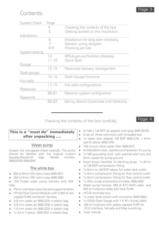 Aquamist HFS-6 | PDF