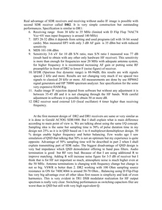 Hf sdr receiver cw ssb-drm yu1 lm | PDF