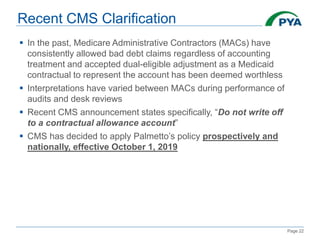 Medicare Bad Debt Checklist and Recent Clarifications | PPTX