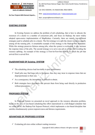 Hfsp bringing size based scheduling to hadoop | PDF