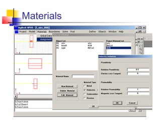 Antenna software HFSS ( high frequency structure simulator) | PPT